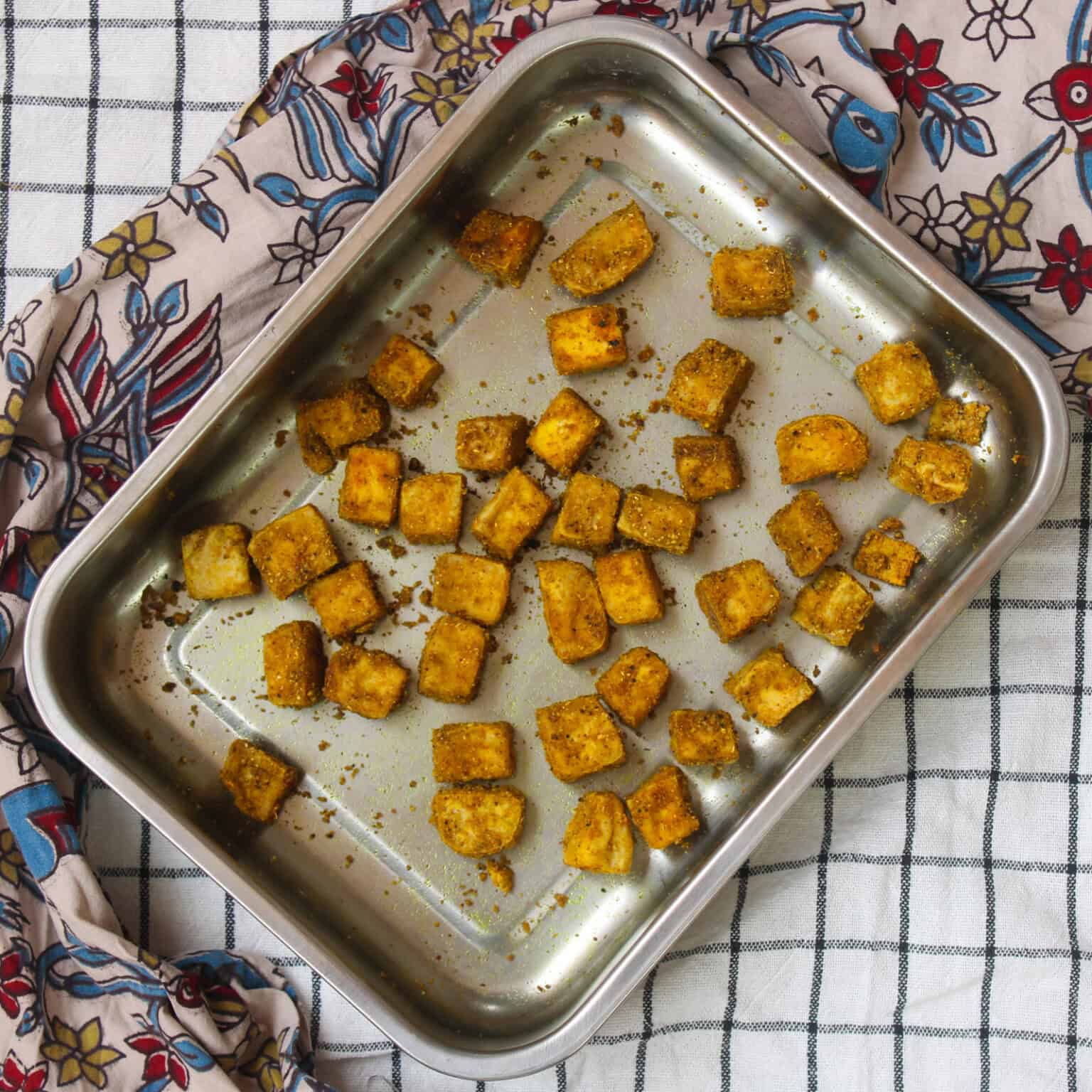 Indian Spiced Oven-Baked Tofu - Everyday Nourishing Foods