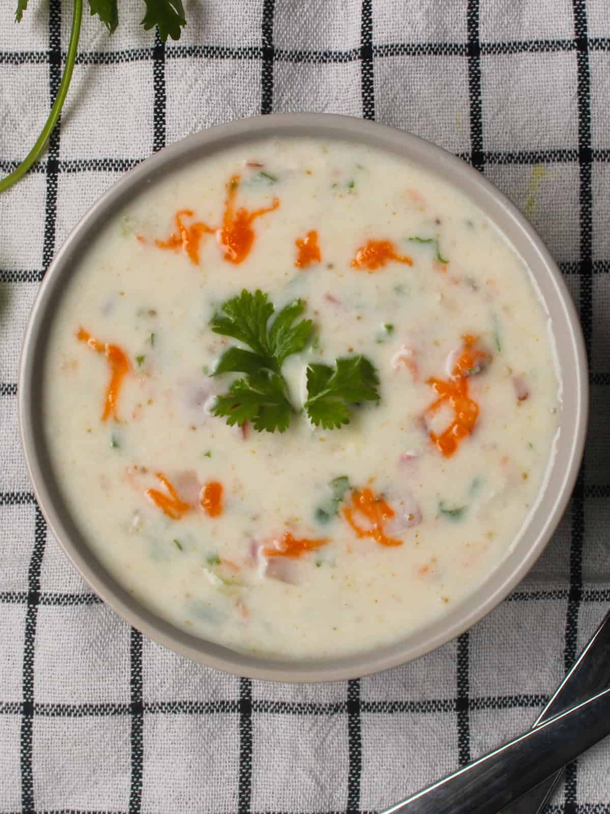 Indian Yogurt Sauce for Biryani & Pulao (Easy Raita Recipe) - Everyday ...